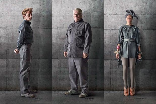 'The Hunger Games: Mockingjay' Cast Dress in Shades of Grey on New ...