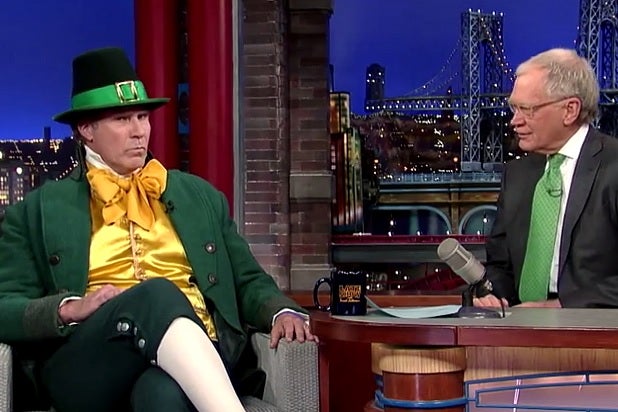 Will Ferrell Wears Leprechaun Outfit to Warn David Letterman About ...