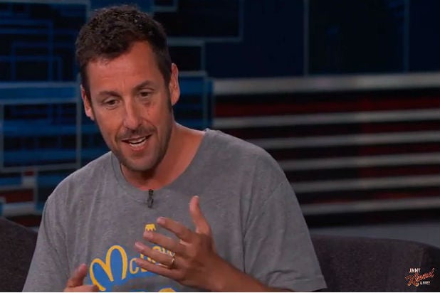 Adam Sandler Tells Jimmy Kimmel How He Got a Black Eye (Video) - TheWrap