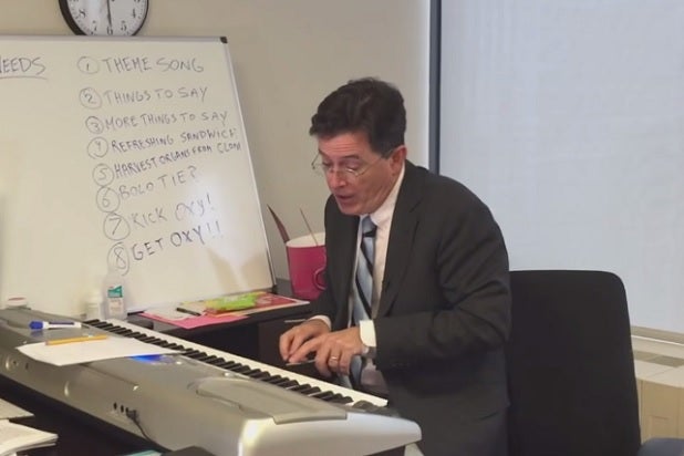 Stephen Colbert Perfects New 'Late Show' Theme Song (Video) - TheWrap