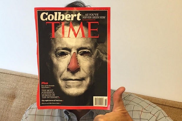 Stephen Colbert Mercilessly Mocks His Own Time Magazine Cover - TheWrap