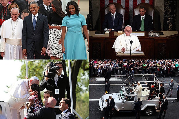 Pope Francis Gets Rock-Star Reception in US (Photos)
