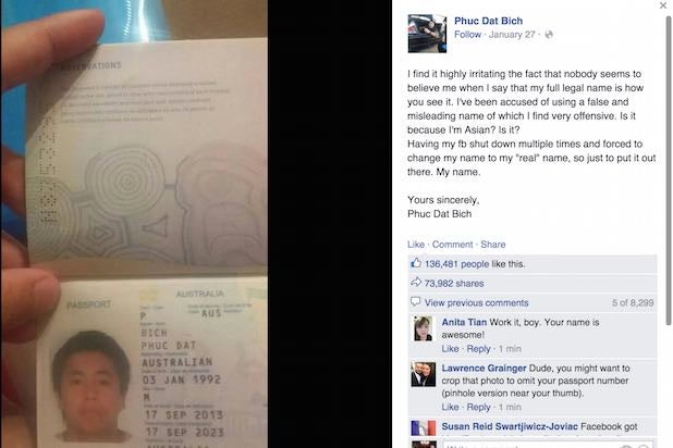 Facebook Can't Believe Man's Name Is Phuc Dat Bich and His Response ...