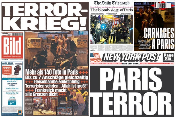 Paris Attacks: How US, European Newspapers Covered the Story (Photos ...