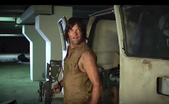 Norman Reedus Battles Hoverboard Zombies for Jimmy Kimmel (Video)