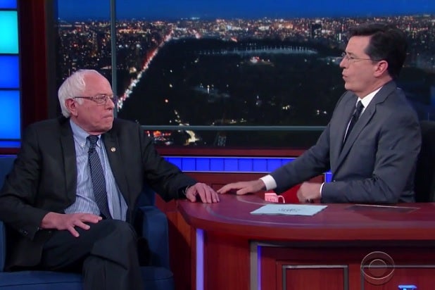 Bernie Sanders Lectures Superdelegates About Voting During 'Late Show ...
