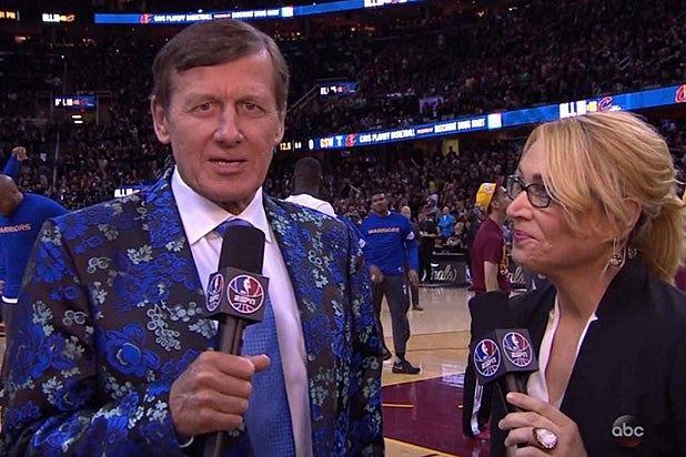 Craig Sager's Colorful Suit Dominates the NBA Finals Game 6 - TheWrap