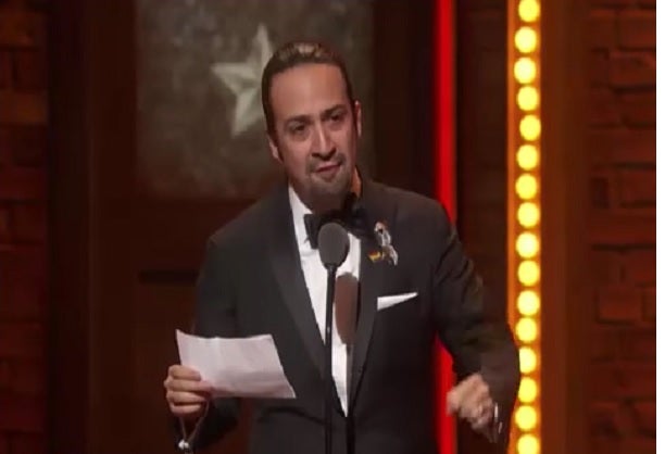 Lin-Manuel Miranda Accepts Tony Award, Honors Orlando Victims: 'Love ...