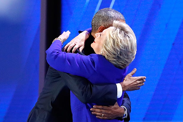 Hillary Clinton Makes Surprise Democratic Convention Appearance With Obama