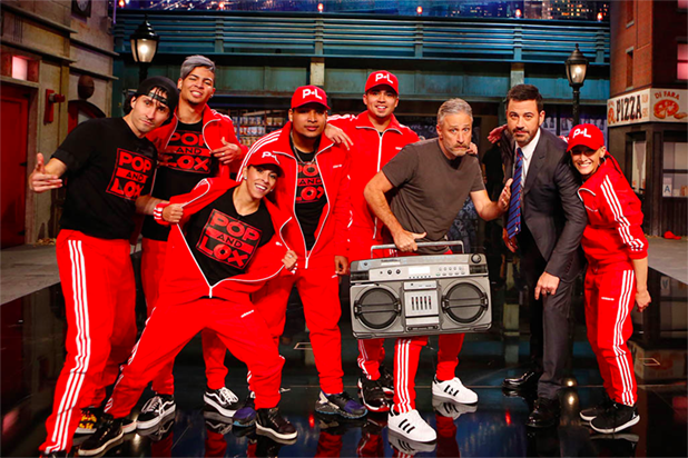 Jon Stewart Challenges Jimmy Kimmel to Dance Battle to Promote HBO ...