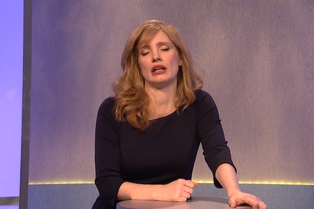 'SNL': Jessica Chastain Hosts Trump-Inspired Game Show 'What Even ...