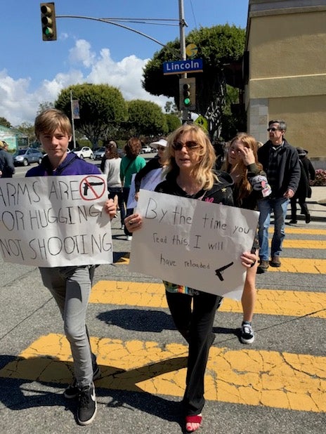 Scene From the March for Our Lives in Santa Monica - Anger, Passion, Hope