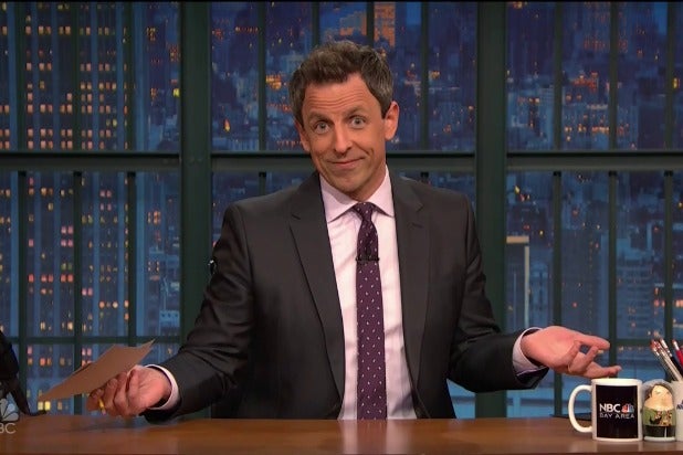 Seth Meyers Finds Out About Trump Advisor Switch During Taping, Jokes ...
