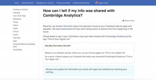 Here's How to Check If Your Facebook Data Was Leaked - TheWrap