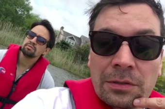 Jimmy Fallon and Lin-Manuel Miranda Join Forces for 'Two Goats in a Boat' (Video)