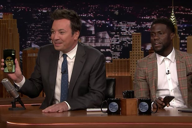 Jimmy Fallon FaceTimes Dwayne Johnson After The Rock Ducked 2 Kevin ...