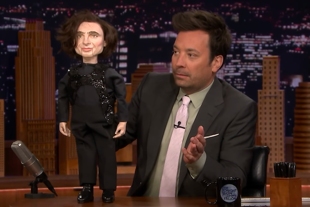 Jimmy Fallon Bought a Creepy Puppet That Looks Just Like Timothée ...