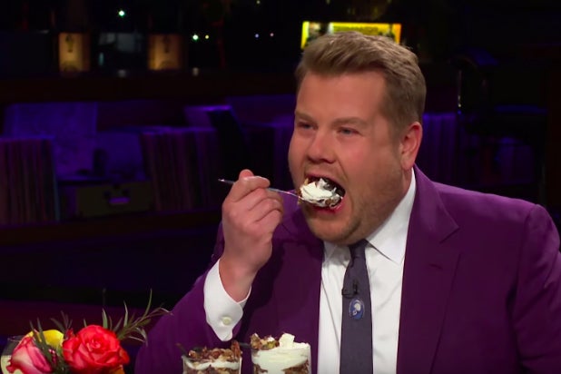 James Corden Eats a Trifle Full of Bugs to Avoid Revealing His New CBS ...