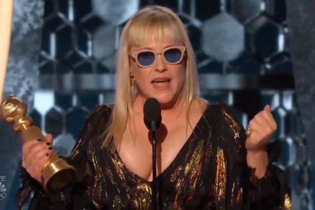 Golden Globe Winner Patricia Arquette Needles Trump, Laments 'Country ...
