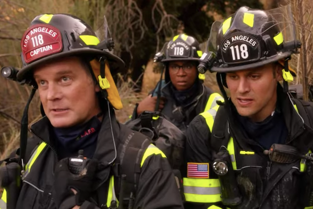 '9-1-1': Bobby, Hen and Eddie Find Hollywood Sign's Fallen 'H' - and ...