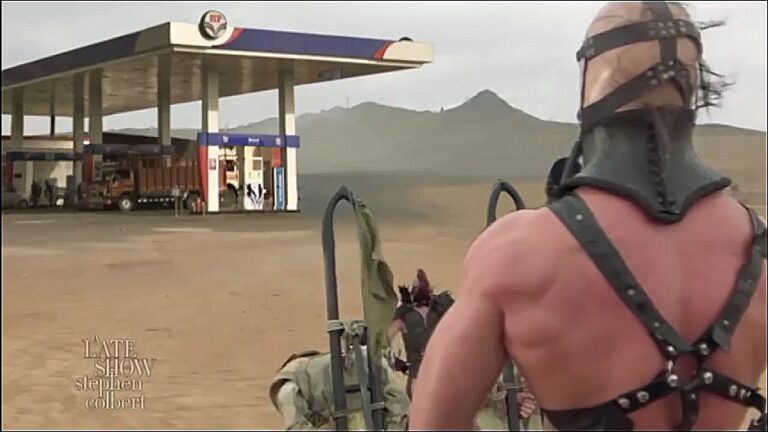 Colbert Mocks Needless Gas Panic by Channeling 'Mad Max' (Video)