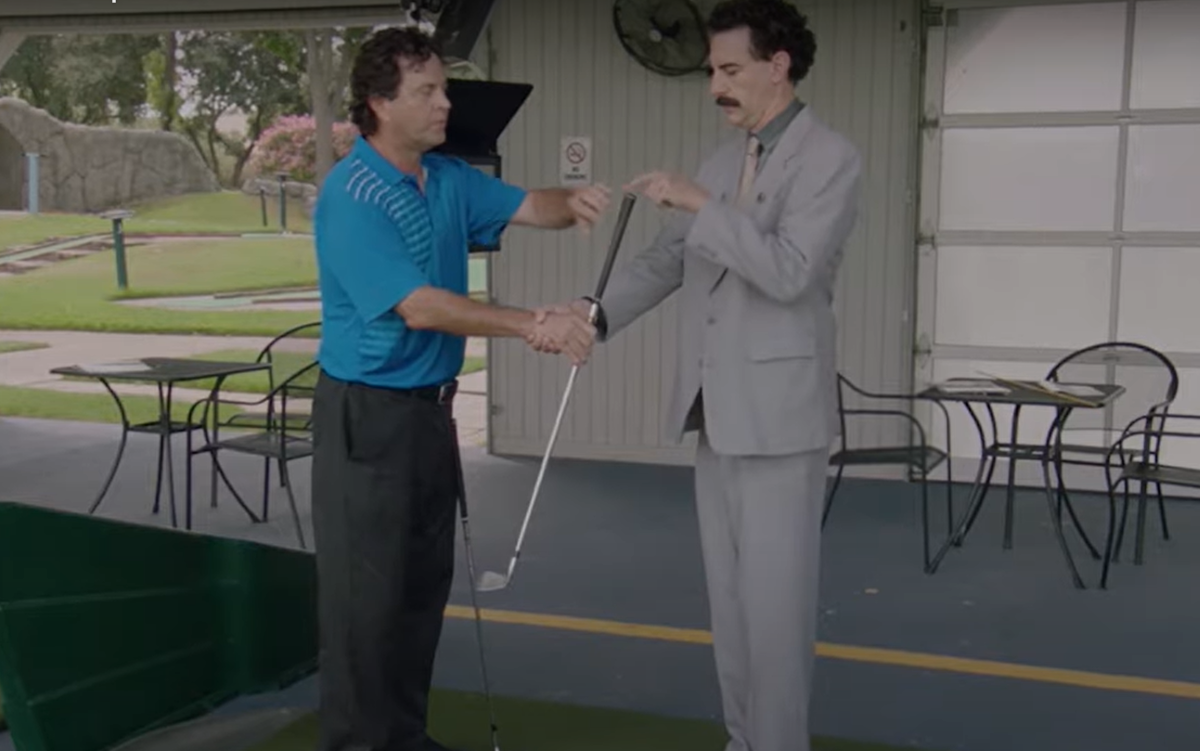Borat Is the Worst Golf Student Ever in Hilarious New Deleted Scene ...