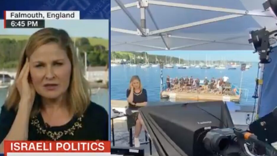 Watch a CNN Anchor Get Drowned Out by Sailors Singing a Shanty (Video)