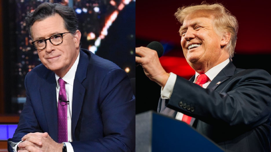 Colbert Utters Donald Trump's Name for First Time Since November (Video ...