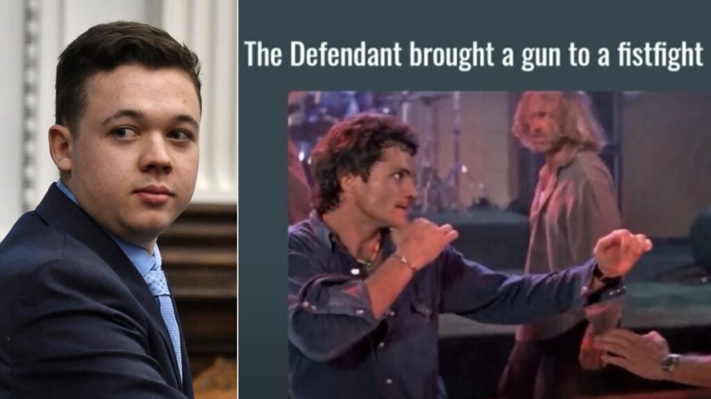 Kyle Rittenhouse Prosecutor Uses Road House Image in Closing Arguments