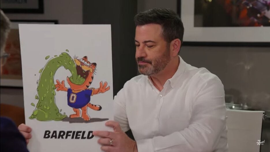 Jimmy Kimmel's Vomiting LA Bowl Mascot Is Surprisingly Awesome (Video ...