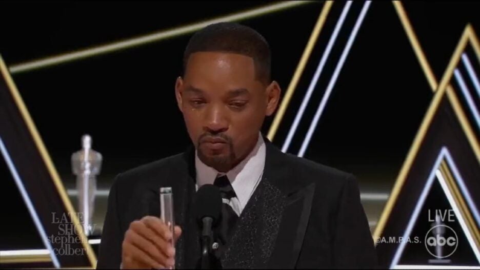 Colbert Reveals How Will Smith Managed a Standing Ovation After ...