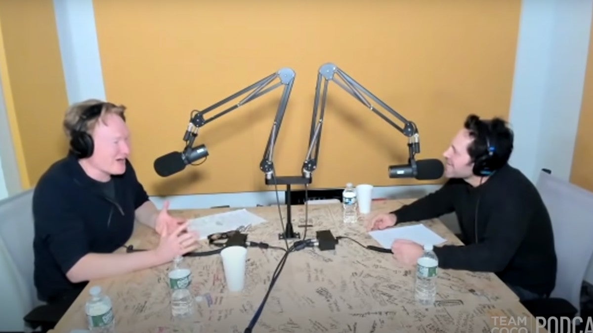 Paul Rudd Pranks Conan With Mac and Me Clip on Podcast Paul Rudd Pranks Conan With Mac and Me Clip on Podcast