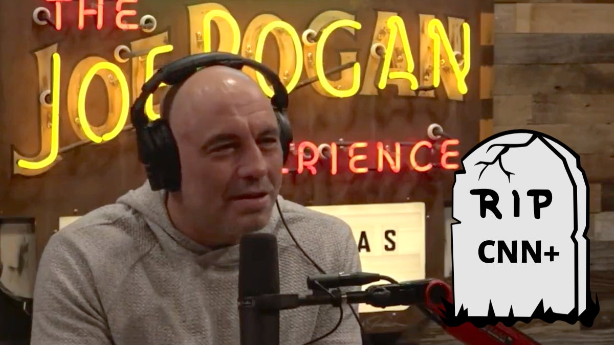Joe Rogan Mocks End of CNN+ With Impression of Brian Stelter
