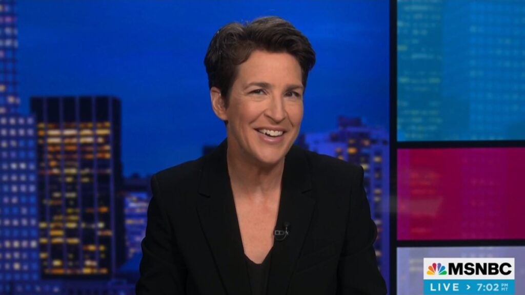 Rachel Maddow Will Shift to Hosting Her MSNBC Show Once a Week ...
