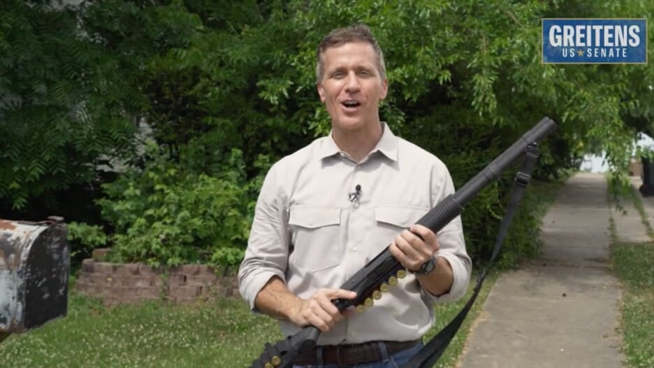 Eric Greitens Blasted for 'RINO Hunting' Senate Campaign Ad