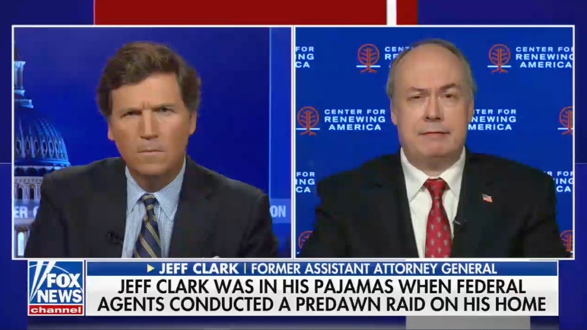 Tucker Carlson Amazed Jeff Clark Stood Outside in Underpants