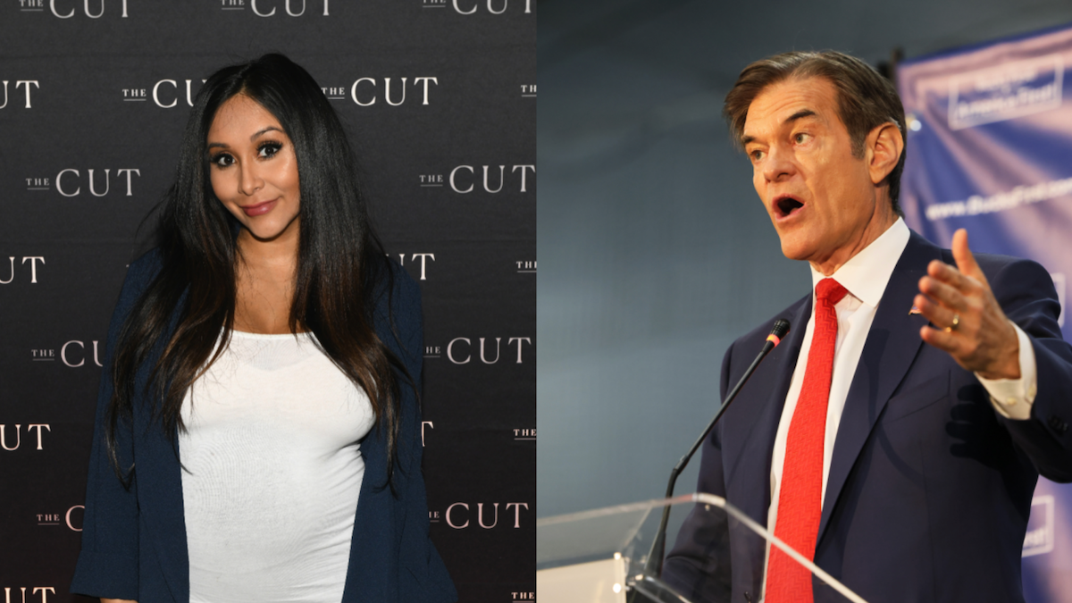 Snooki Trolls Dr. Oz's PA Senate Run: 'You'll Be Back Home in Jersey Soon'