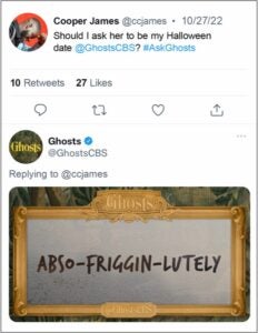 'Ghosts' Fans Can Ask Questions Online Via Haunted Mirror