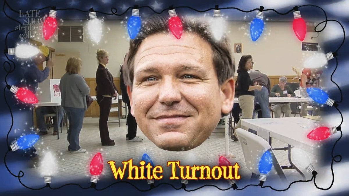 Colbert Jokes About Failed 'Red Wave' at Midterm Elections