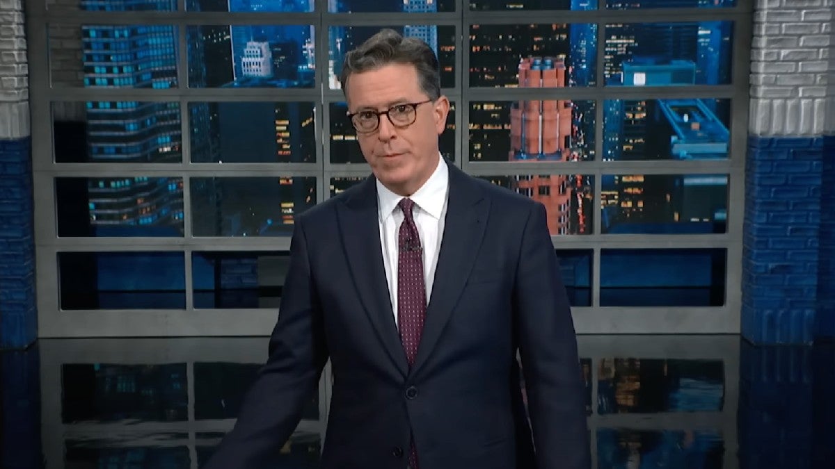 Colbert Mocks Kanye for Asking Trump to Be His VP