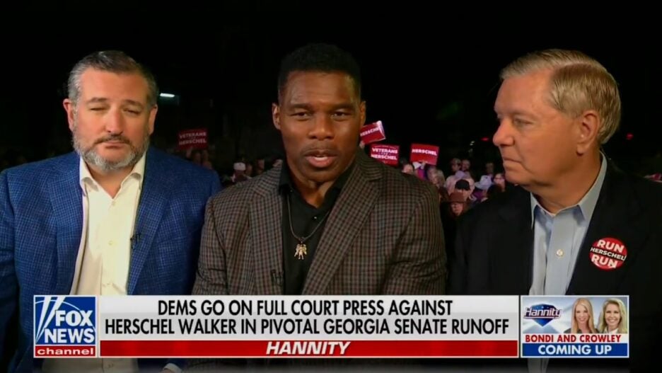 Herschel Walker Says 'This Erection Is About the People' During Fox News Appearance (Video)