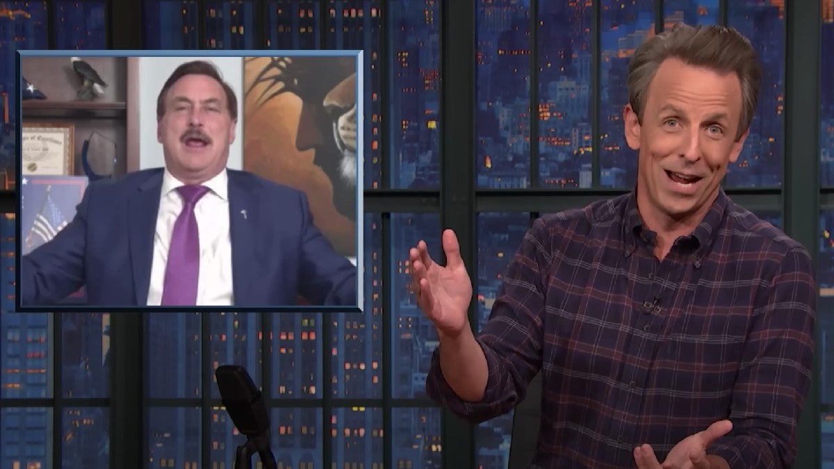 Meyers Mocks Mike Lindell for Claiming He Is Watching Midterms 'From ...