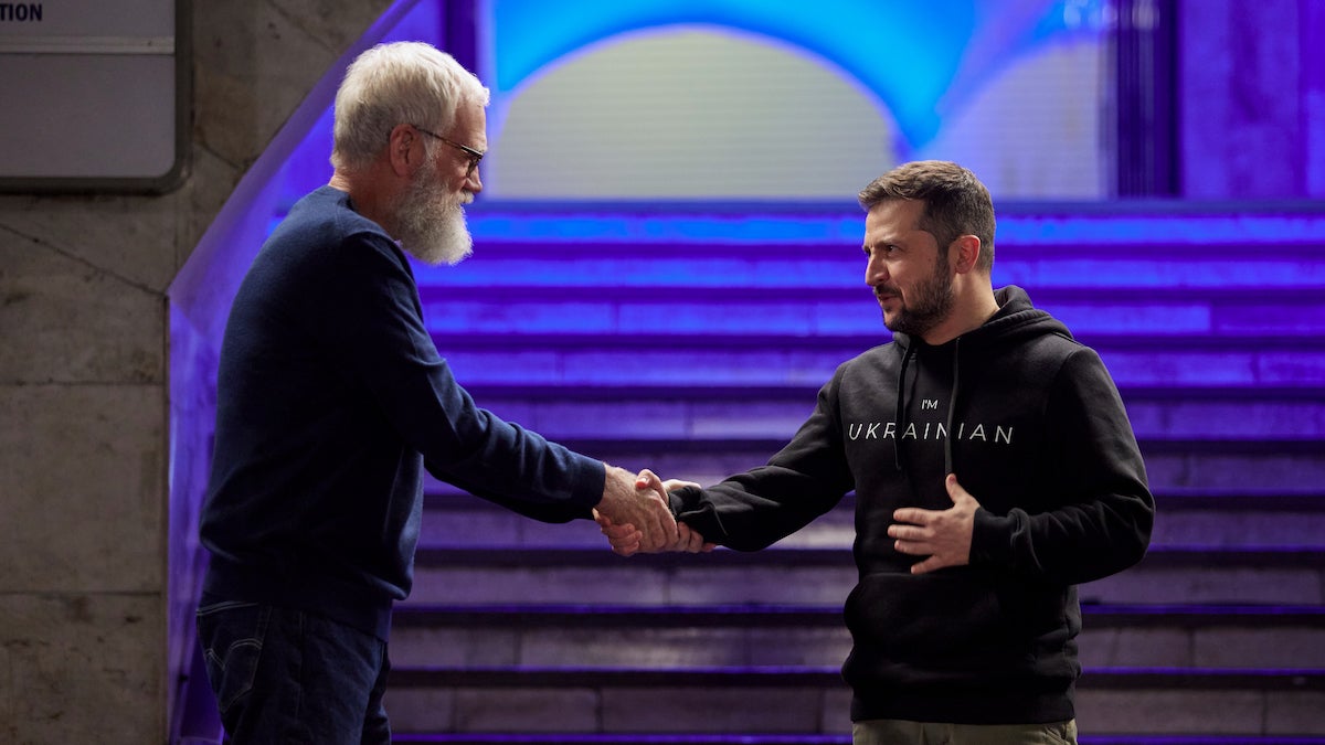 David Letterman Interviews Volodymyr Zelenskyy for Netflix Special