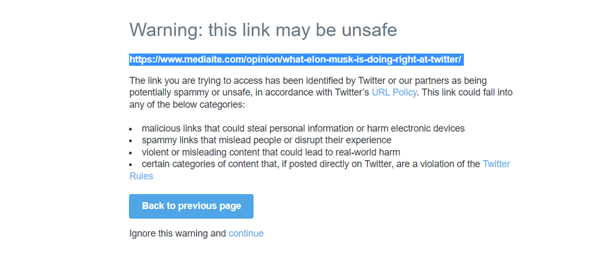 Twitter Falsely Tells Users That Article Criticizing Elon Musk Might Be ...