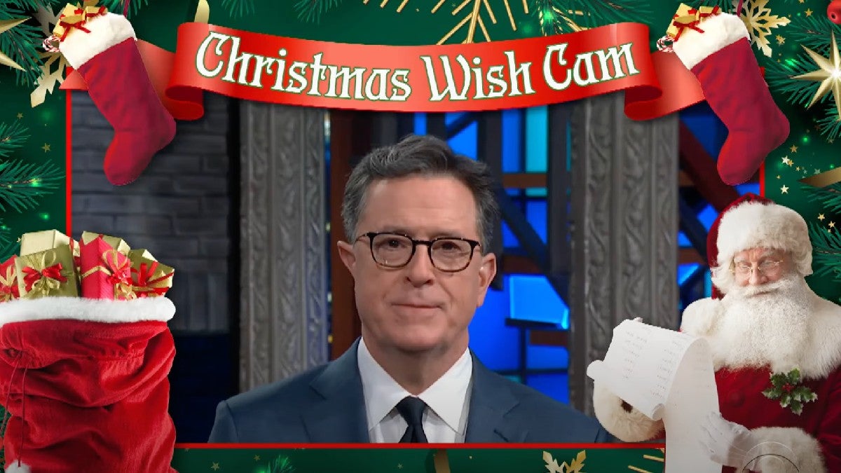 Colbert Begs Santa to Make 'Screamy Mustache Man' Mike Lindell RNC ...