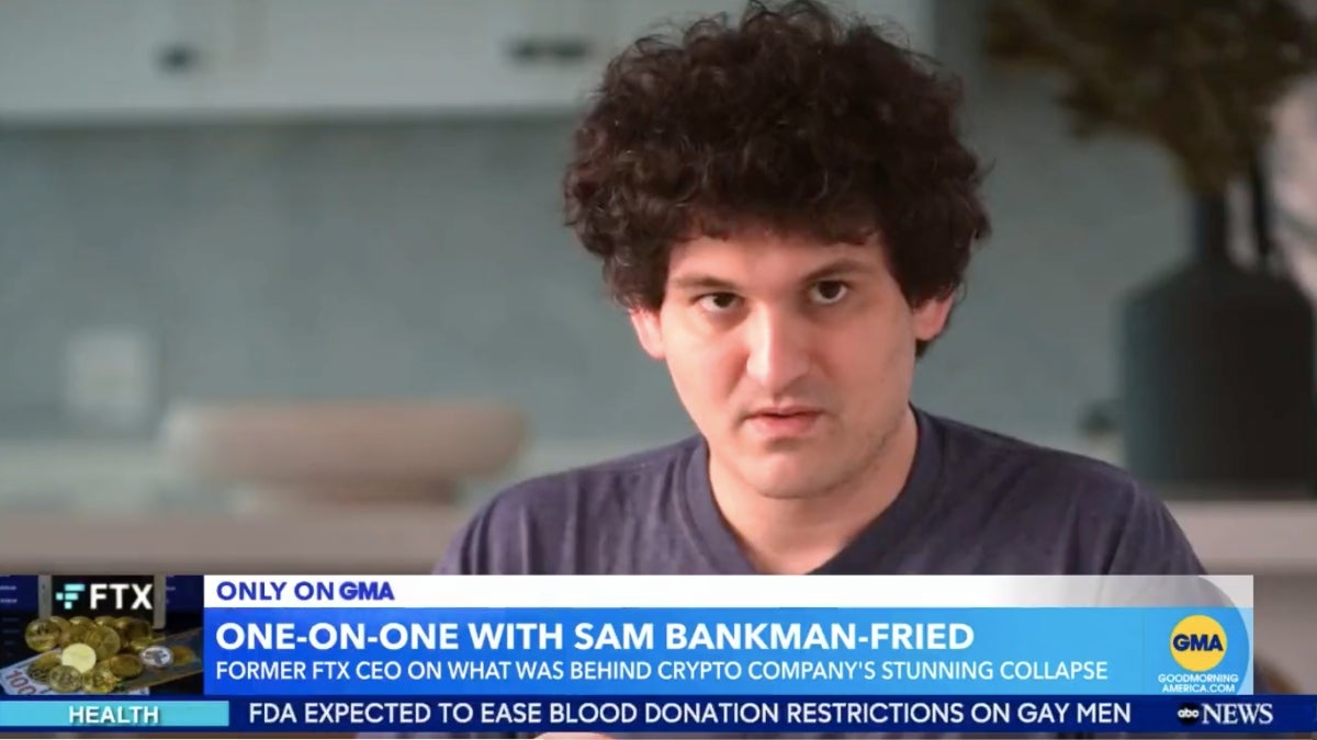 Former FTX CEO Sam Bankman-Fried Flails During GMA Interview