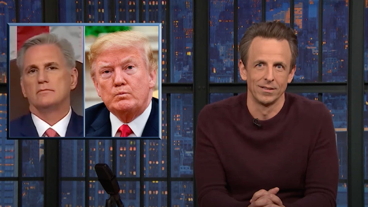 Meyers Wishes Trump Was Still President to Deal With Flying Objects
