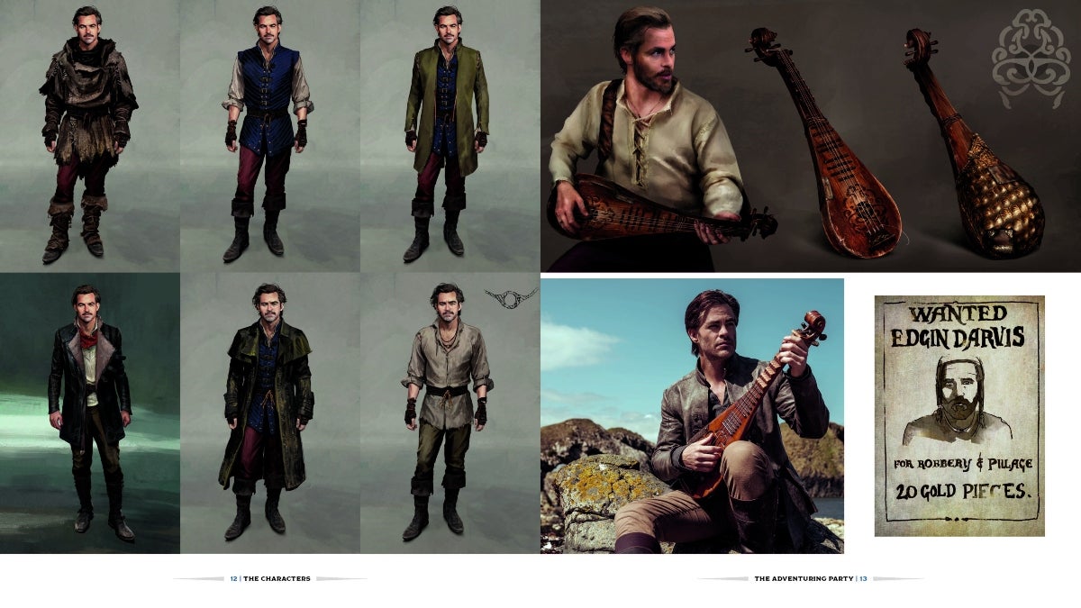 How Chris Pine's Dungeons and Dragons Character Design Evolved