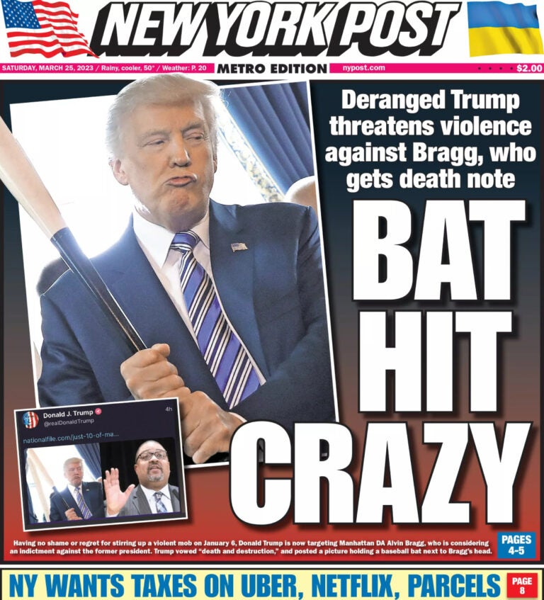 Rupert Murdoch Calls Trump Deranged, Bat Hit Crazy in NY Post Editorial