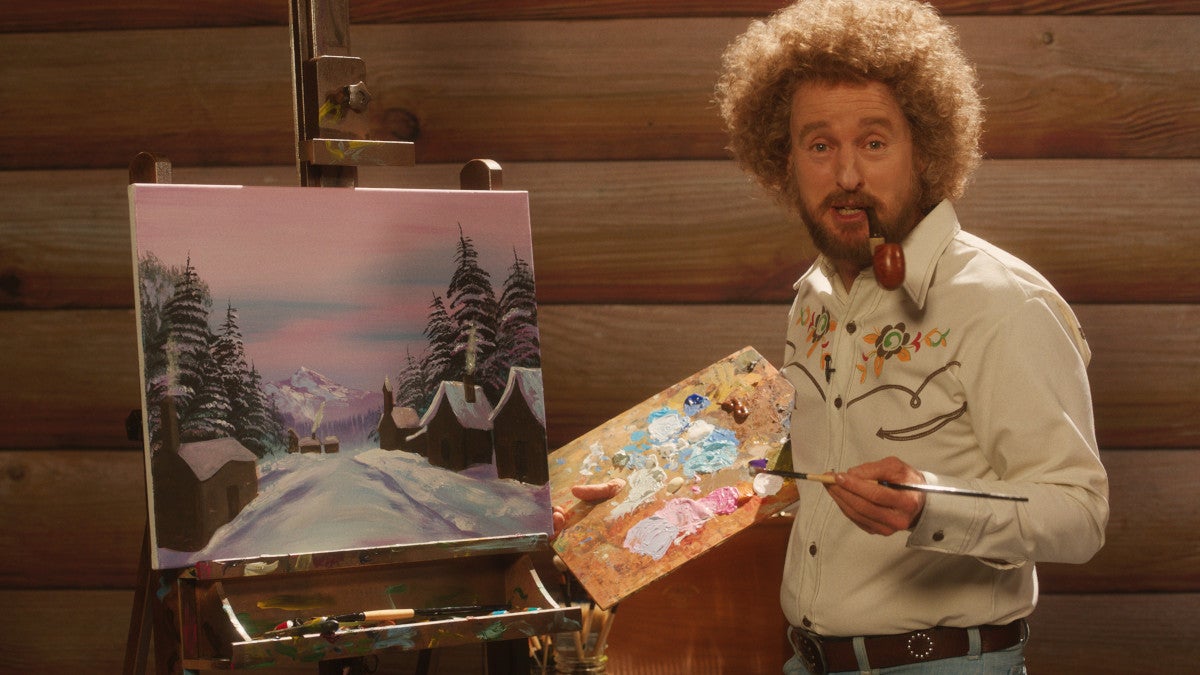 Owen Wilson Goes Full Bob Ross in Trailer for Paint